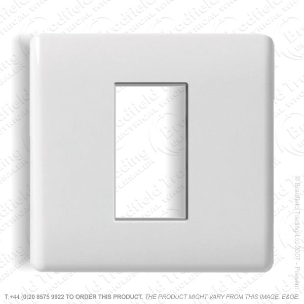 Euro Module Plate Single 1G BG | Bradfield