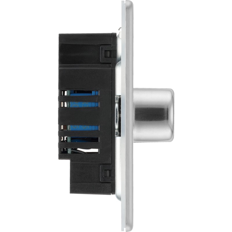 3Gang Dimmer LED Switch Bru Steel BG | Bradfield